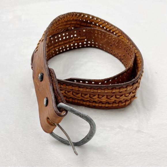 Vintage | Accessories | Vintage Leather Western 7s Belt | Poshmark